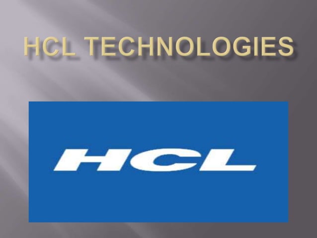 Hcl technologies | PPTX