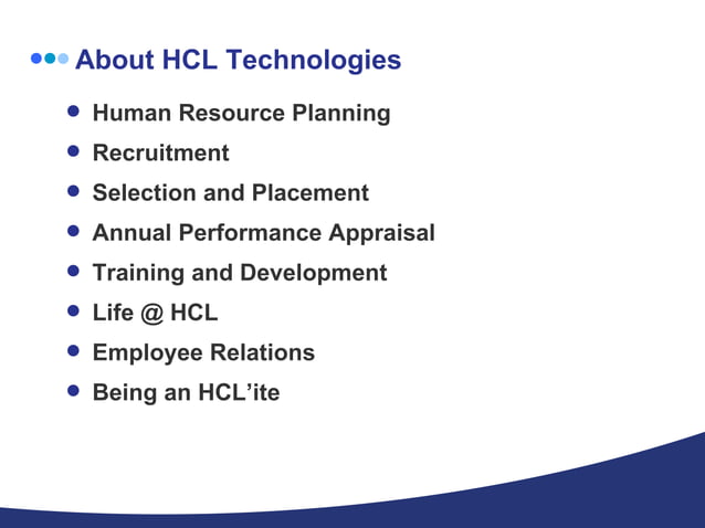 Hcl technology | PPT