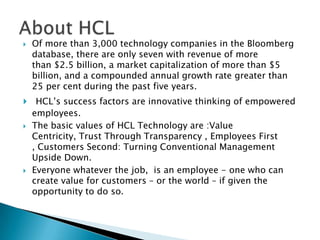 HCL Technologies financial reports | PPTX
