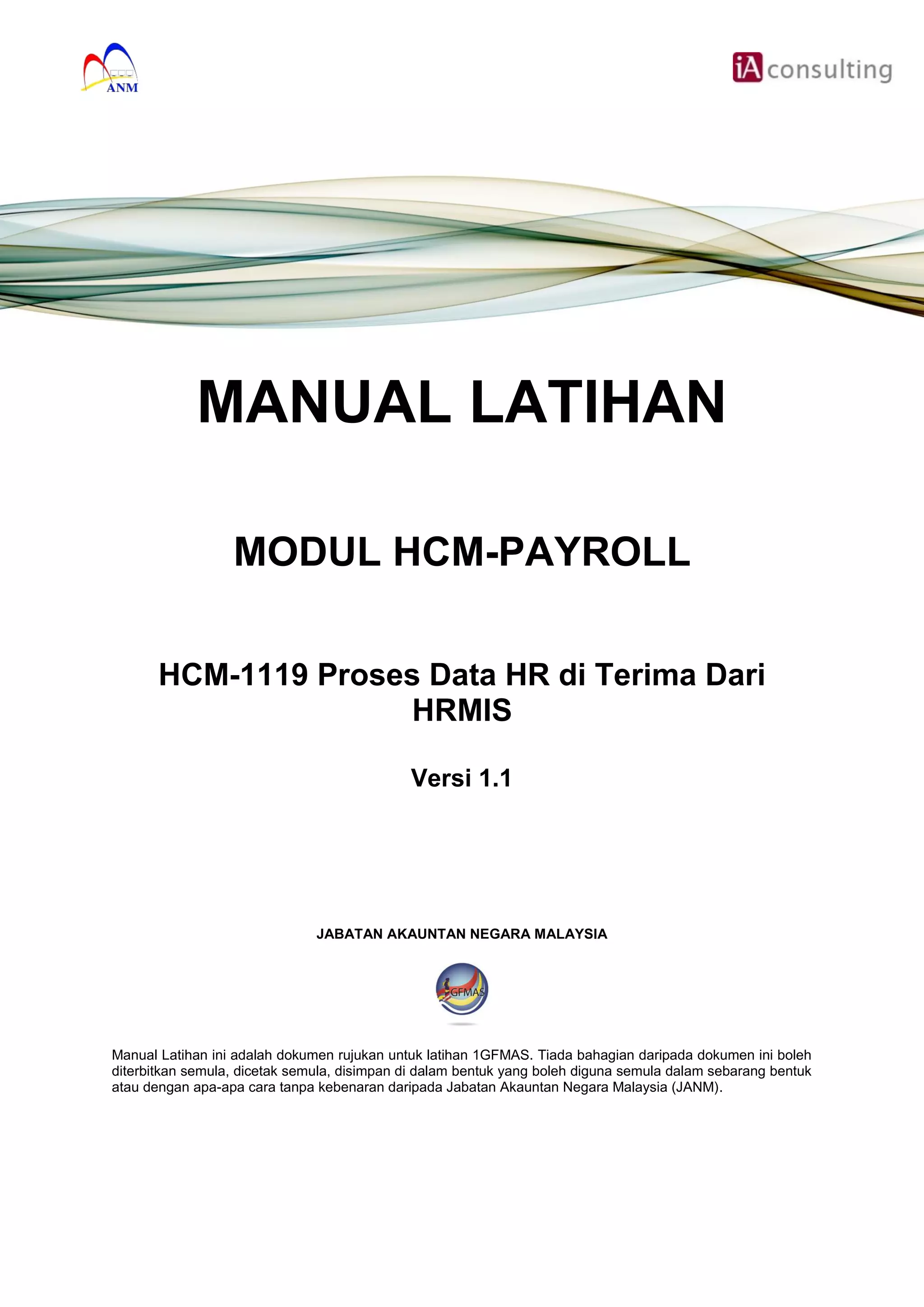 Hcm 1119-proses-data-hr-di-terima-dari-hrmis (1) | PDF