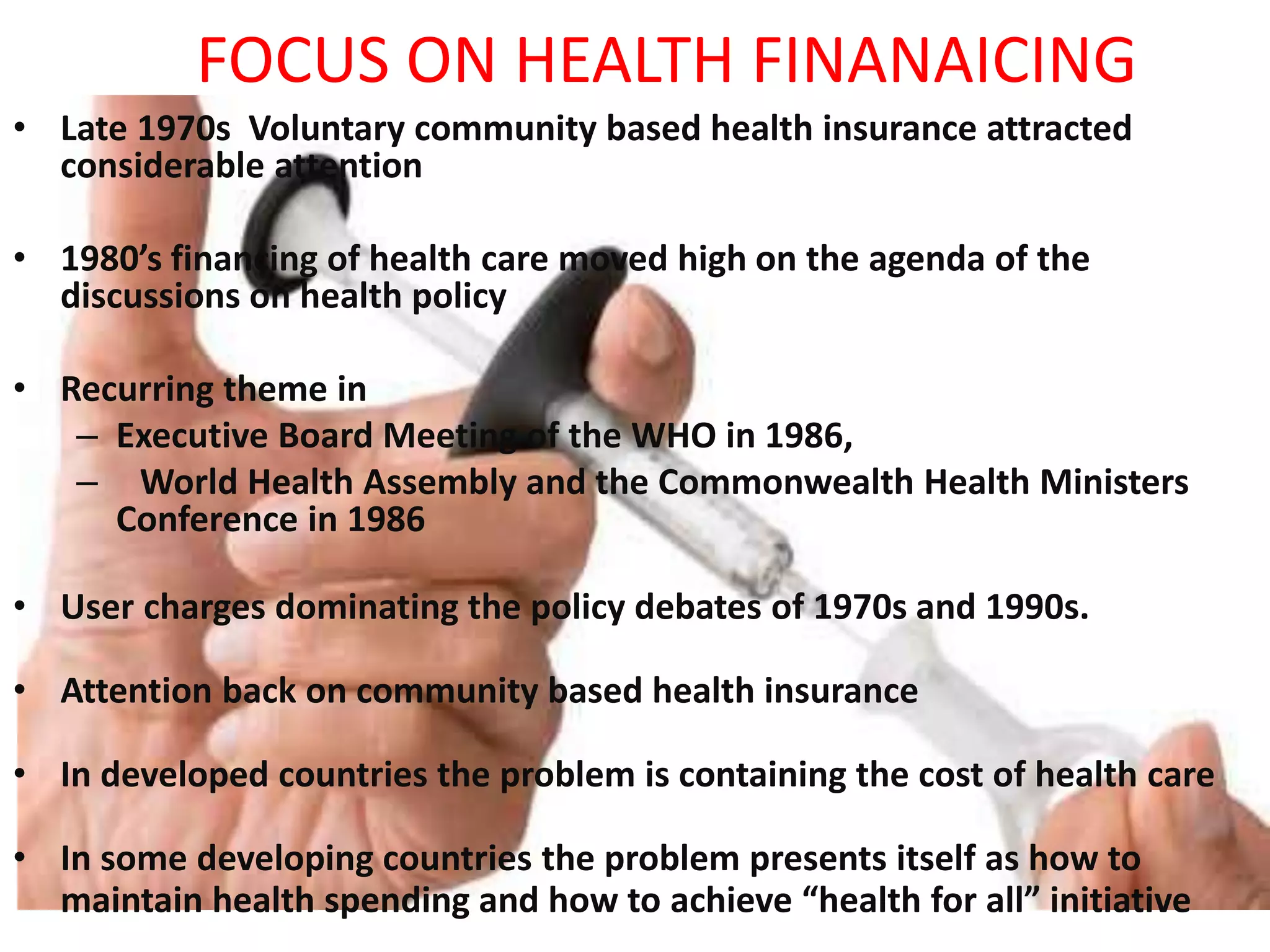 Health care financing | PPTX