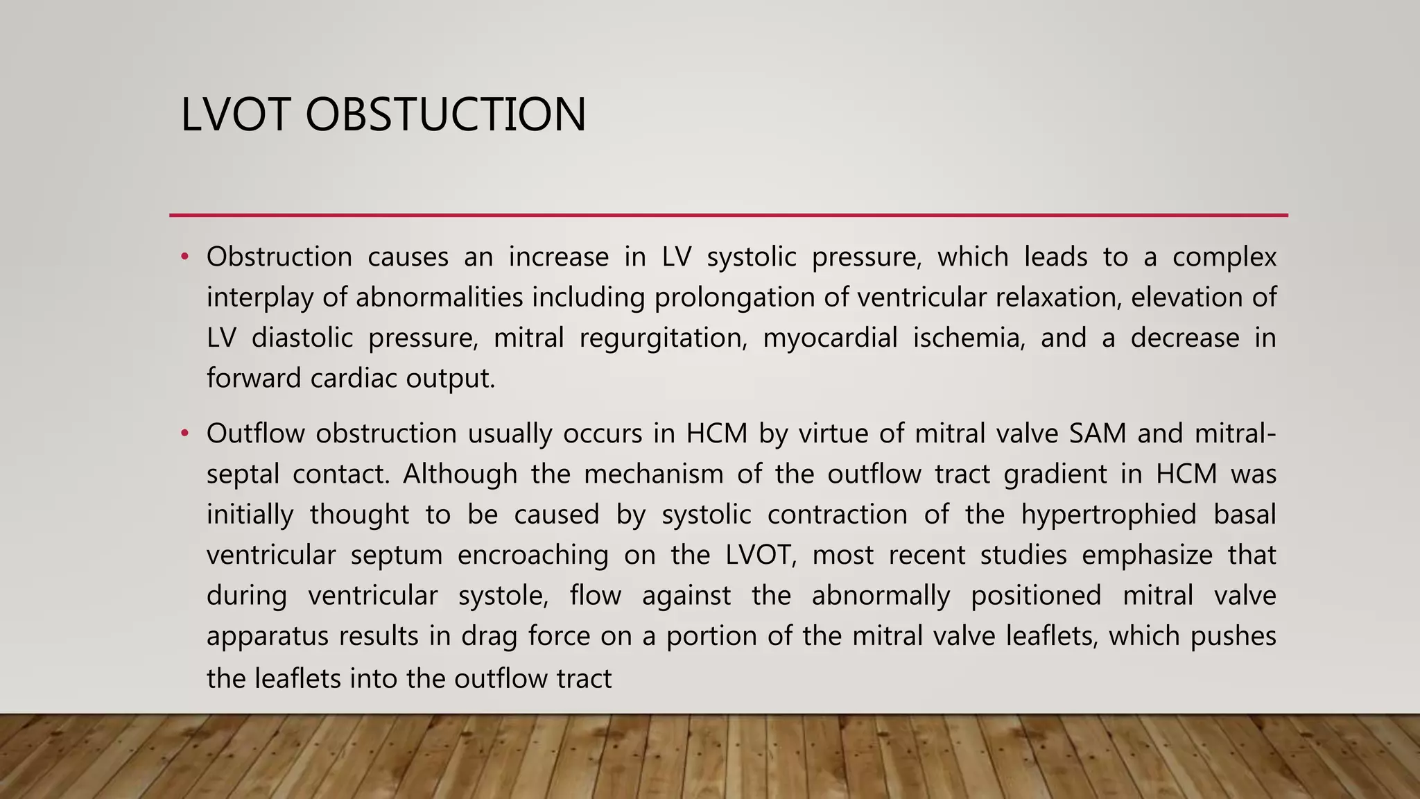 HOCM(hypertrophic obstructive cardiomyopathy) | PPTX