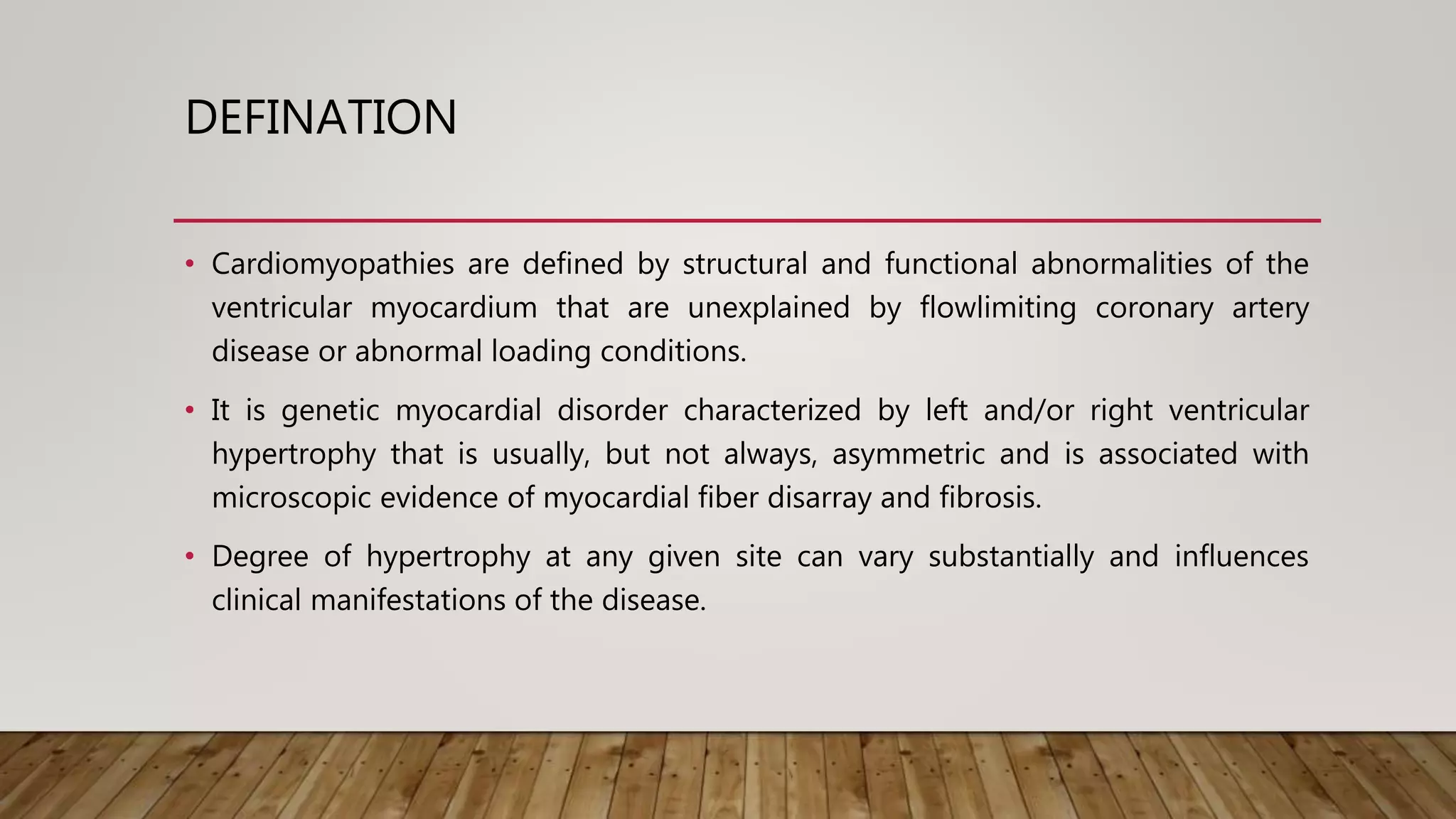 HOCM(hypertrophic obstructive cardiomyopathy) | PPTX
