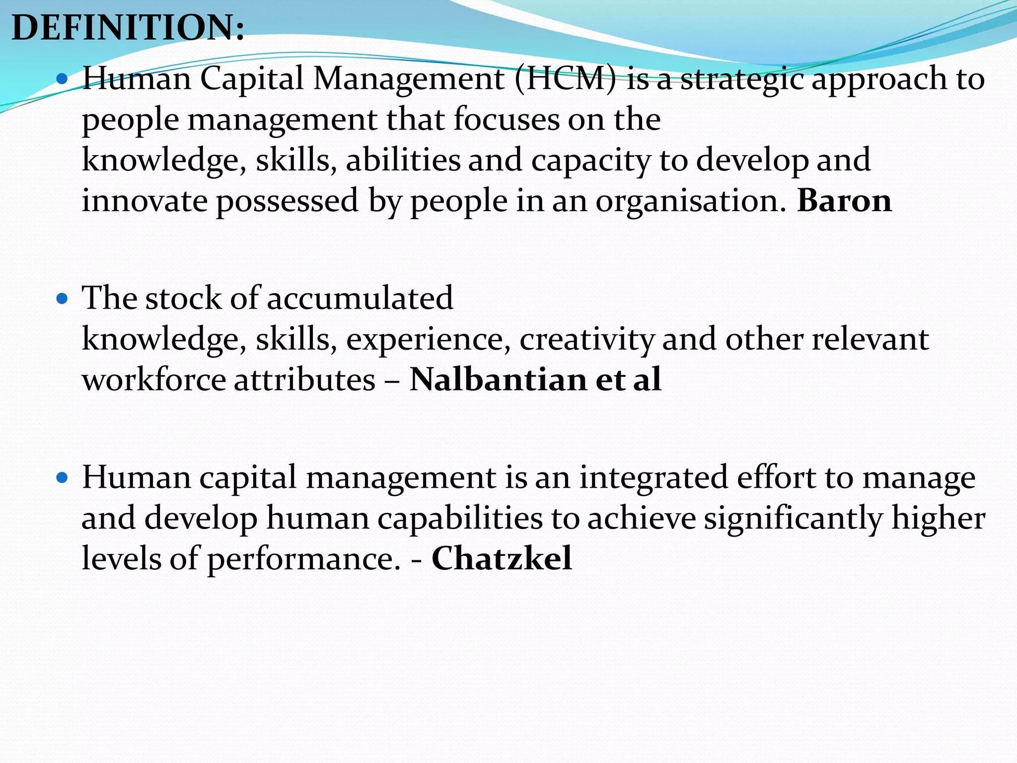 Human Capital Management | PPTX