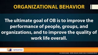 HCM114 - INTRODUCTION TO ORGANIZATIONAL BEHAVIOR | PPT