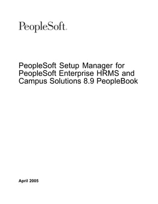 Hcm 8.9 Setup Manager | PDF