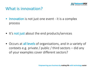 Innovation 1 nroi | PPT