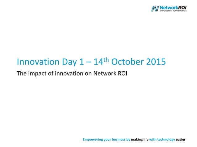 Innovation 1 nroi | PPT