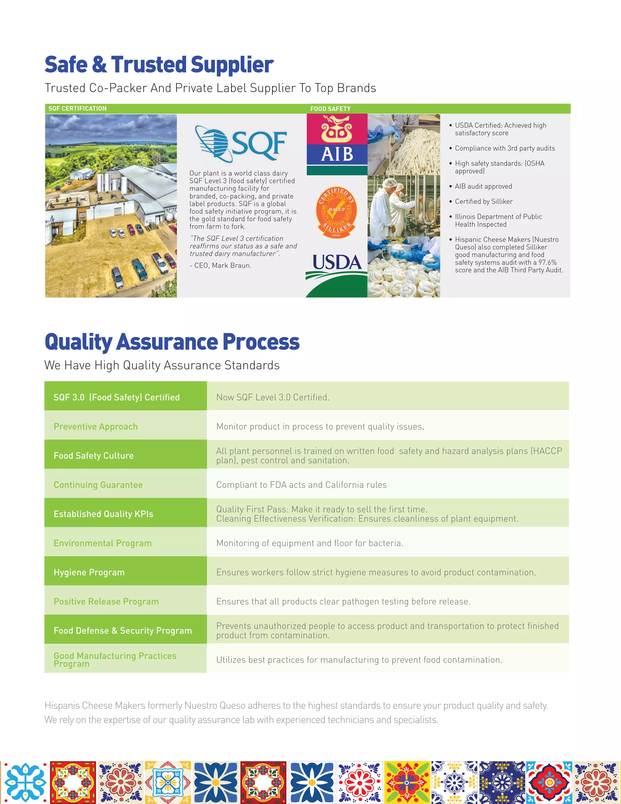 Hispanic Cheese Makers Brochure 2018 | PDF