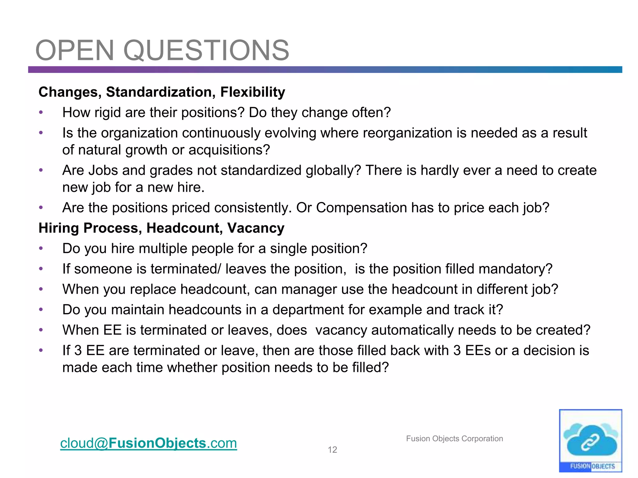 Oracle HCM Cloud - Positions vs Jobs Decision - A Case Study | PPTX