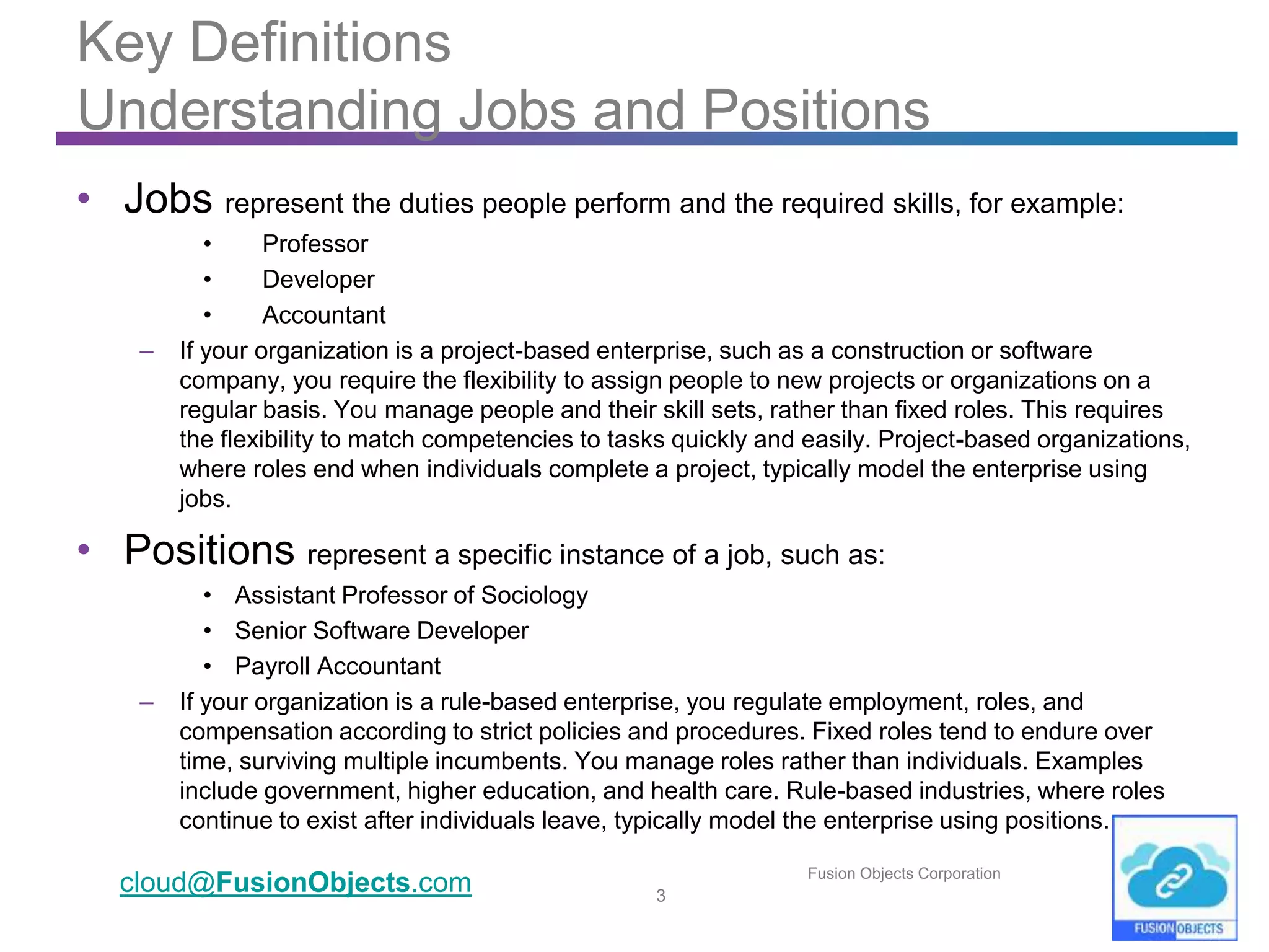 Oracle HCM Cloud - Positions vs Jobs Decision - A Case Study | PPTX