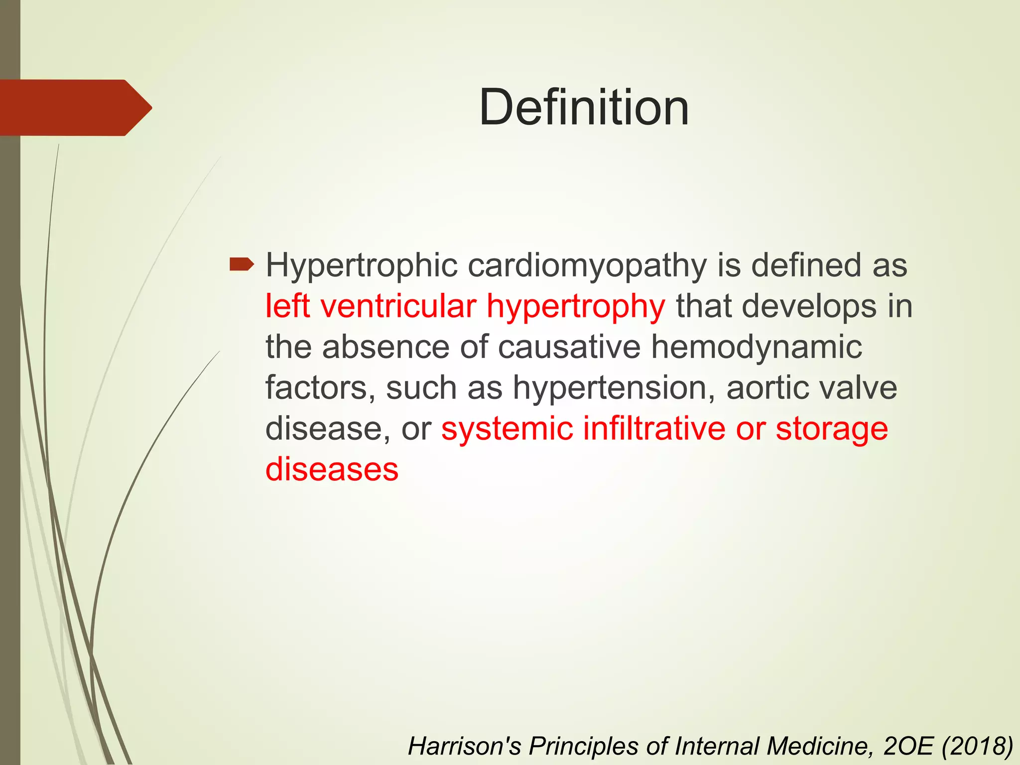 Hypertrophic cardiomyopathy | PPTX