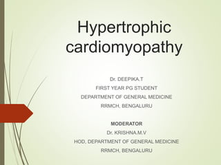 Hypertrophic cardiomyopathy | PPT