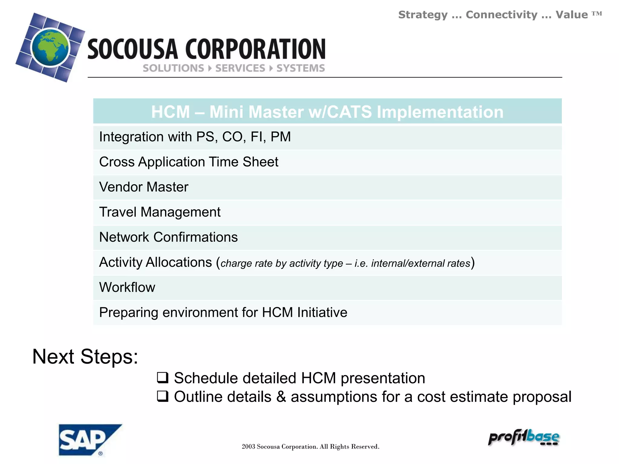 HCM INITIATIVE MINI MASTER W/CATS | PDF