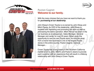 Crown New Owners Celebration (Keynote version) | ZIP | Auto Safety ...