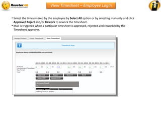 Hcm one timesheet | PPT