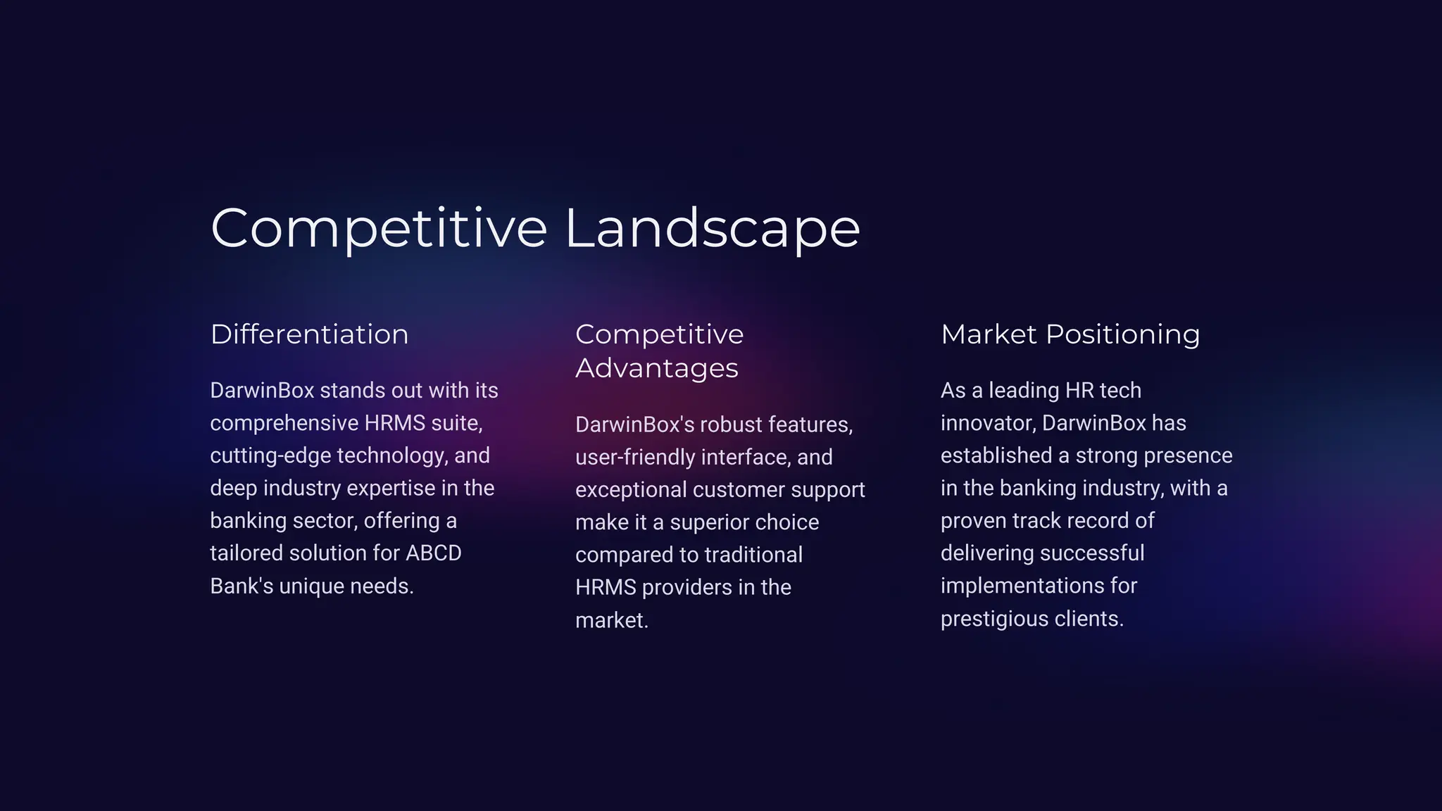 HCM Overview of Darwinbox and its competition | PDF