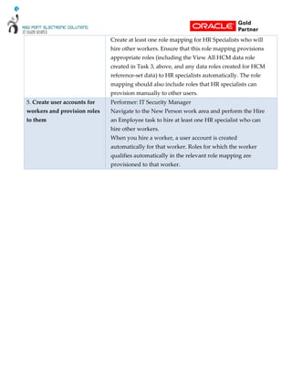 Oracle Human Capital Management Setup Document | PDF