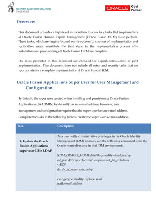 Oracle Human Capital Management Setup Document | PDF