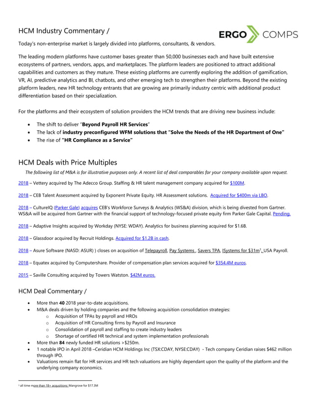 The HCM - Human Capital Management Services midyear 2018 update | PDF
