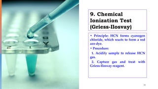 TESTS FOR DETECTION OF HYDROGEN CYANIDE (HCN) | PDF