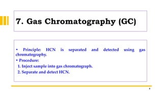 TESTS FOR DETECTION OF HYDROGEN CYANIDE (HCN) | PDF