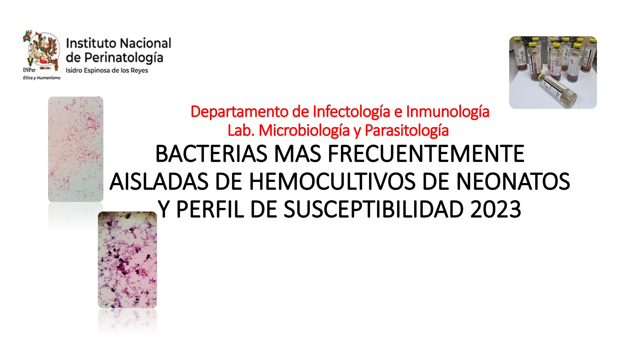 BACTERIAS MAS FRECUENTEMENTE AISLADAS DE HEMOCULTIVOS DE NEONATOS Y ...