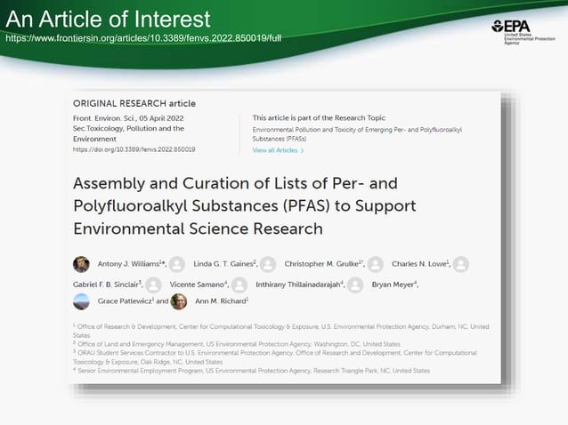 What is a PFAS?..and the challenges associated with defining them | PPTX