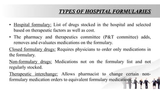 Hospital and Clinical Pharmacy Chapter 2 (2nd DPharm) | PPTX