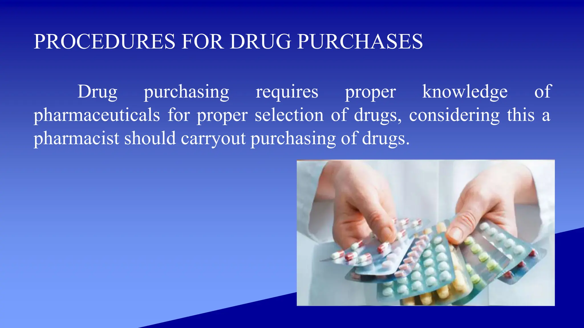 Hospital and Clinical Pharmacy Chapter 3 (Part 2) (2nd DPharm) | PPTX