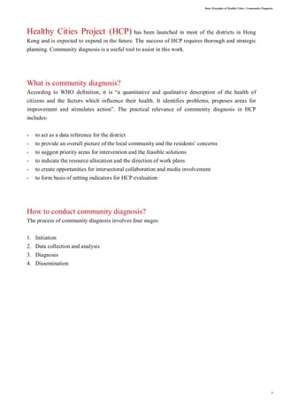 Community diagnosis | PDF | Infectious Diseases | Diseases and Conditions