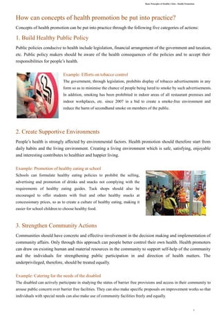 Hcp health promotion_en | PDF | Smoking Cessation | Wellness