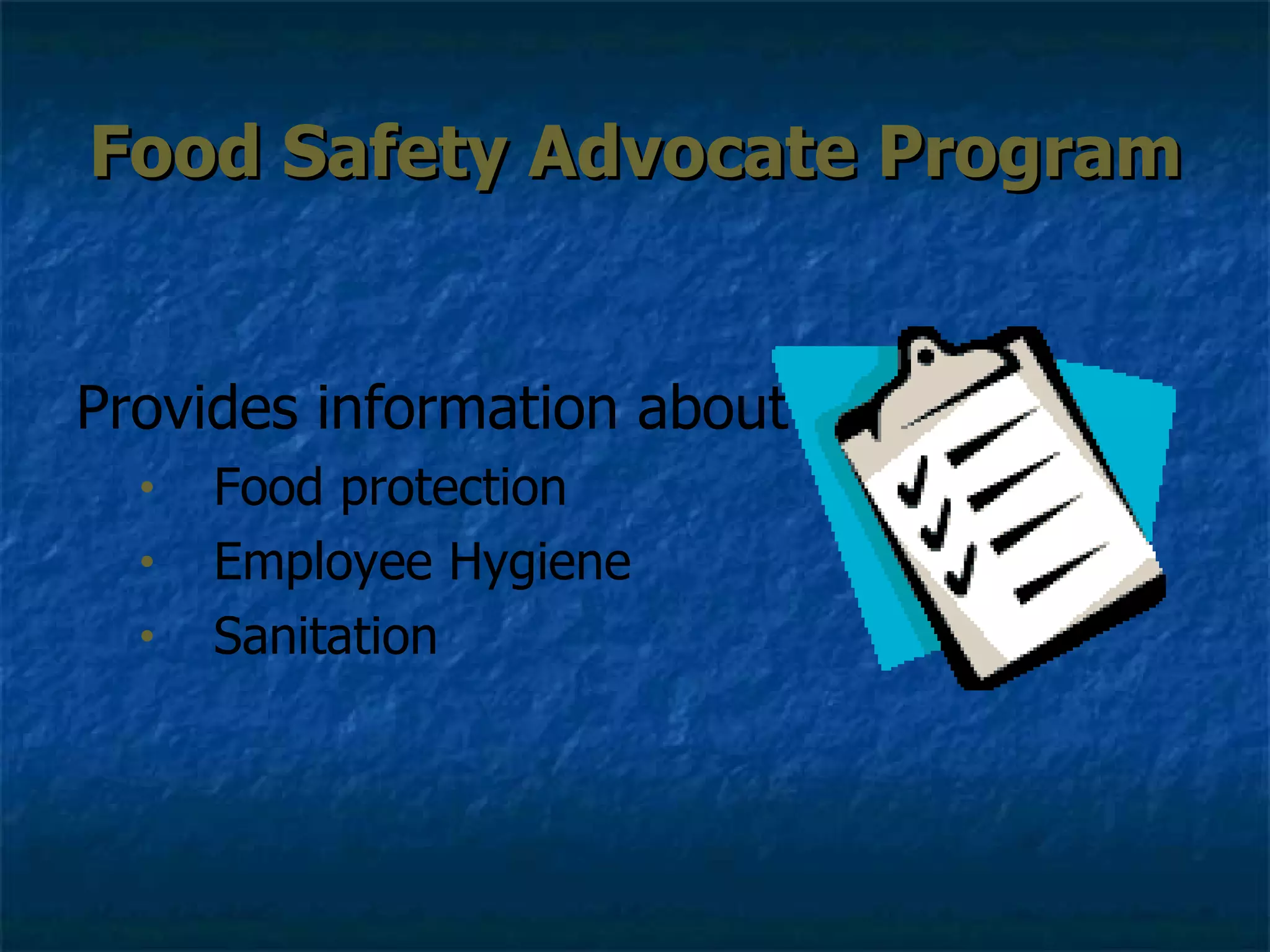 Food Safety Training | PPT