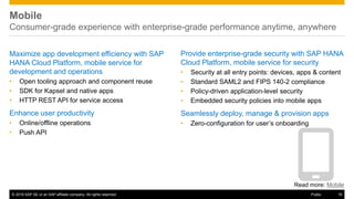Overview of SAP HANA Cloud Platform | PDF