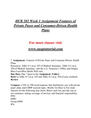 Hcr 202 Enhance teaching / snaptutorial.com