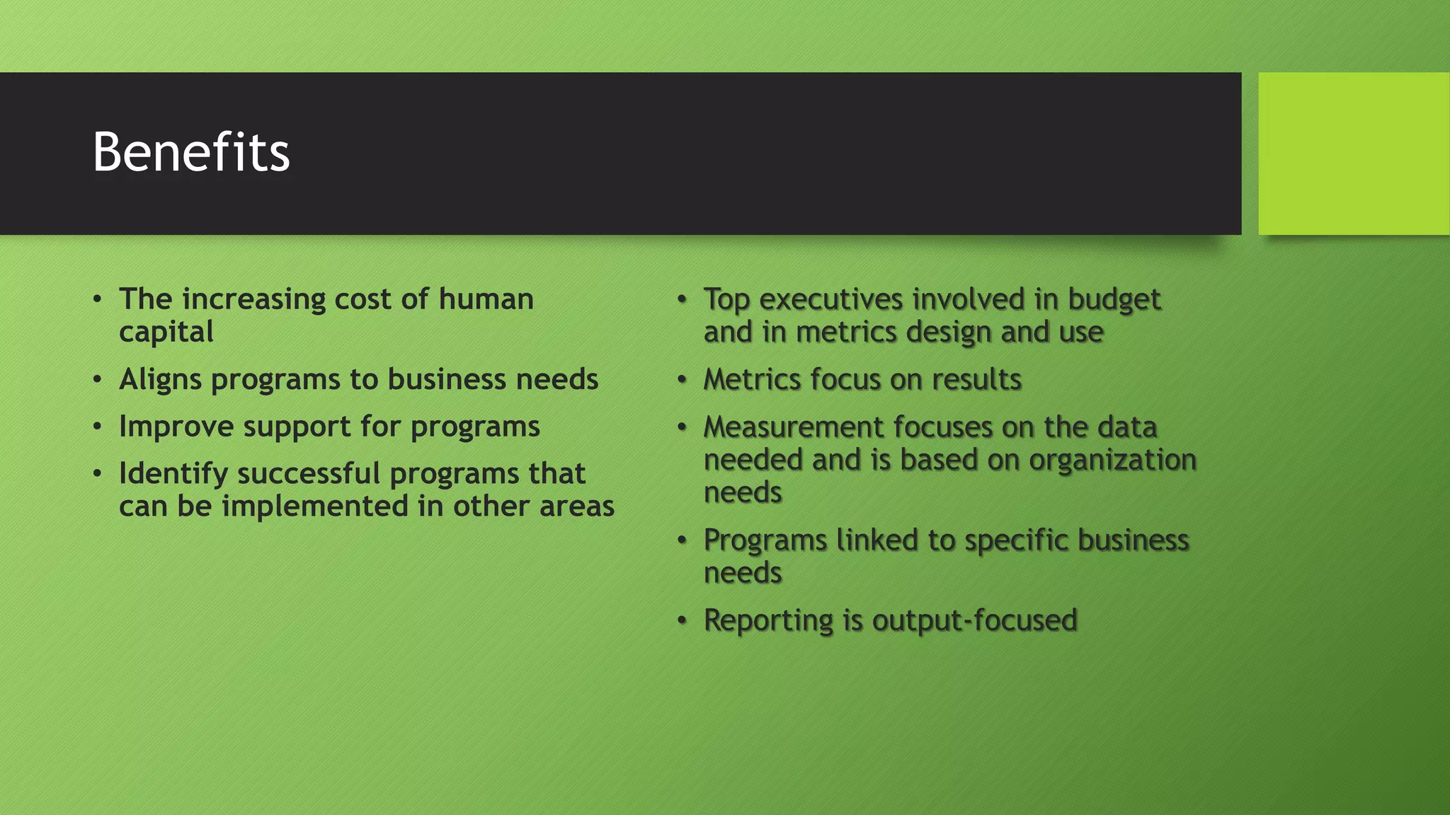 Human capital roi | PPTX