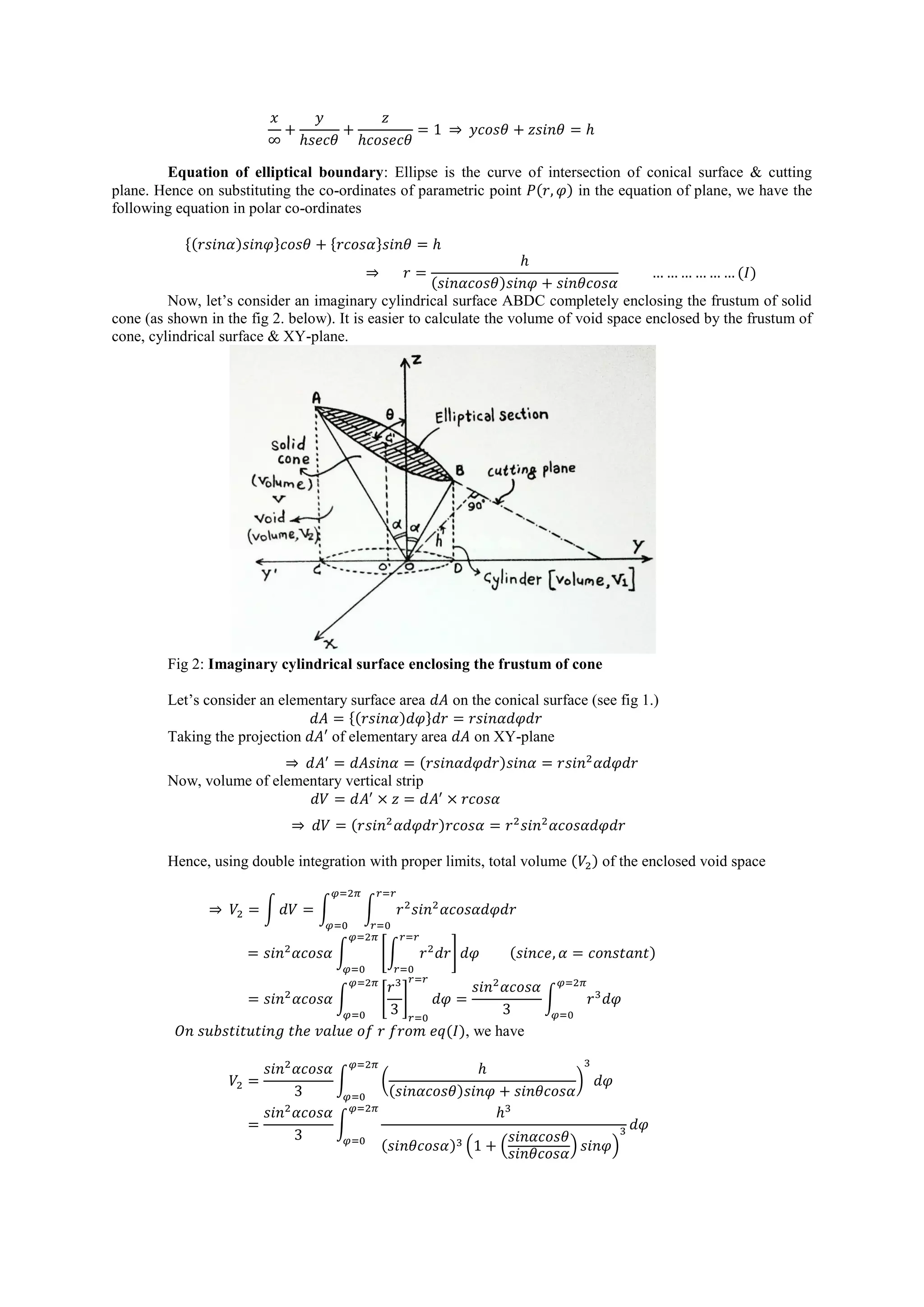 HCR's Infinite or Convergence Series (Calculations of Volume, Surface ...