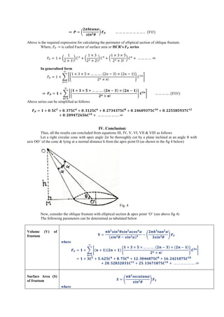 HCR's Infinite or Convergence Series (Calculations of Volume, Surface ...