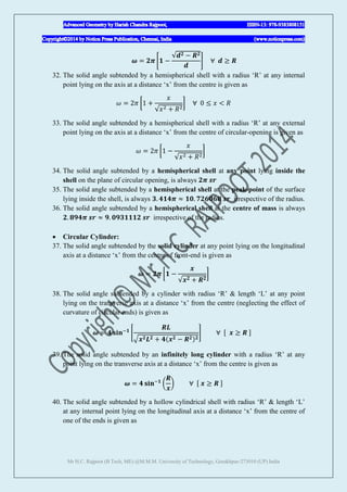 Hcr's hand book (Formula of Advanced Geometry by H.C. Rajpoot) | PDF