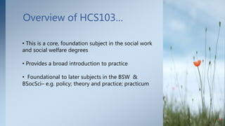 HCS103 topic 1 | PPTX