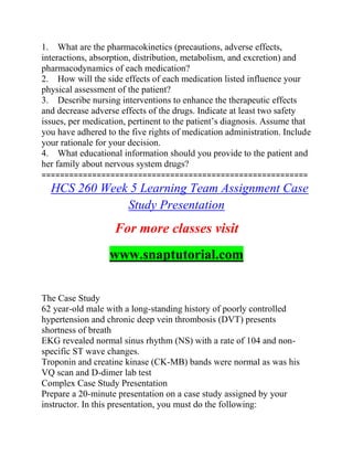 HCS 260 help A Guide to career/Snaptutorial | PDF