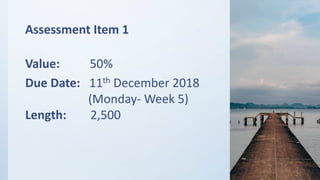 HCS321 201790 Assessment 1 | PPTX