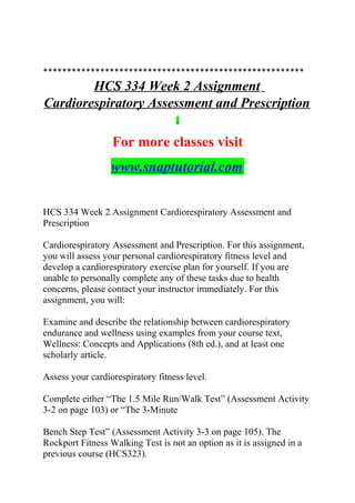 Hcs 334 Enhance teaching-snaptutorial.com