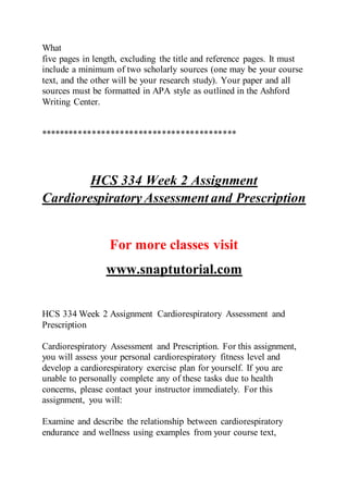 Hcs 334 Education Specialist -snaptutorial.com