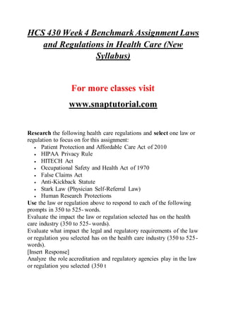 HCS 430 Exceptional Education - snaptutorial.com