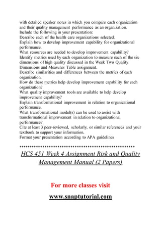 HCS 451 Exceptional Education - snaptutorial.com