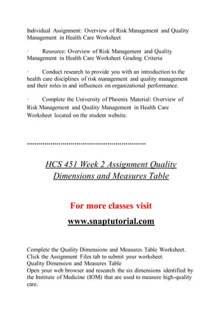 Hcs 451 Education Organization -- snaptutorial.com