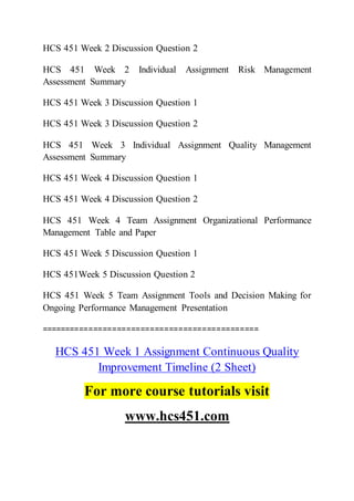 HCS 451 Inspiring Innovation--hcs451.com