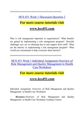 HCS 451 Inspiring Innovation--hcs451.com