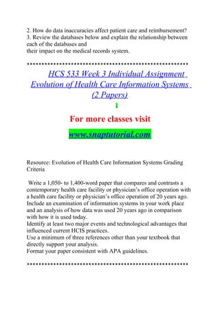 Hcs 533 Enhance teaching-snaptutorial.com